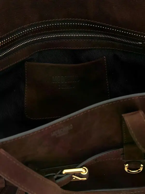 Moschino Tie Me Belt-detail Tote Bag