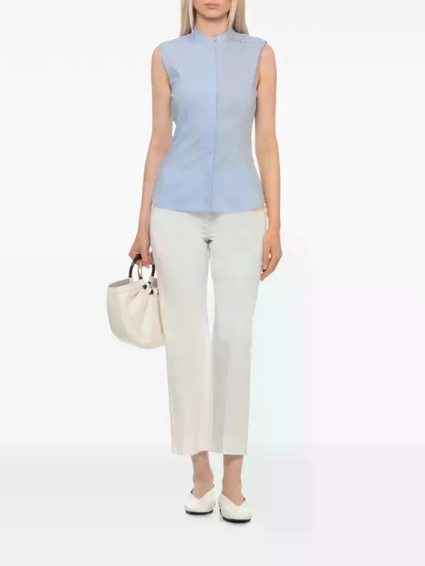 EMME Sleeveless Shirt With Strass Embellishment