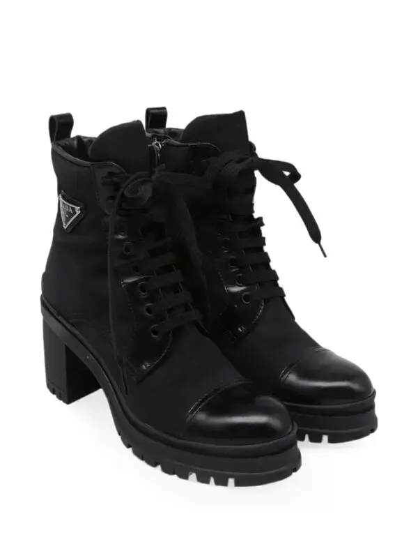 Prada Re-nylon Lace-up Ankle Boots