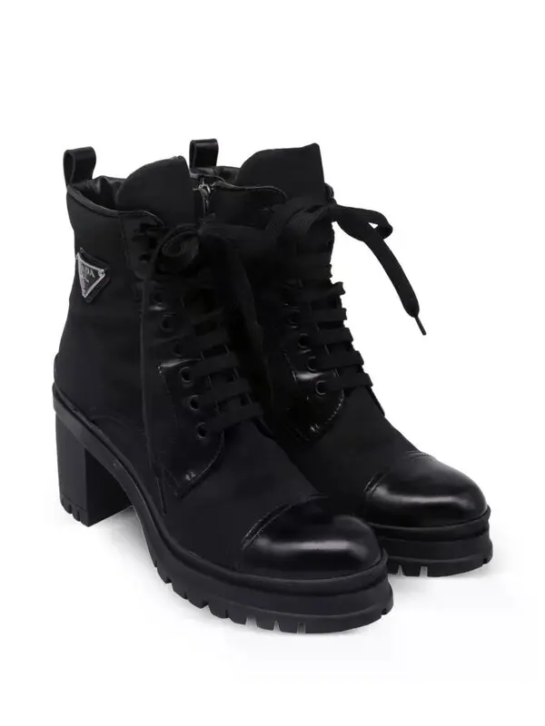 Prada Re-nylon Lace-up Ankle Boots