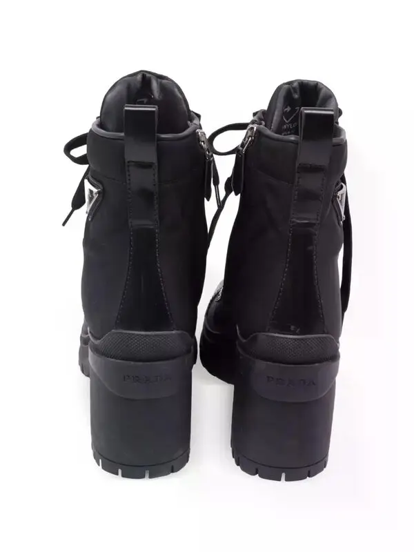 Prada Re-nylon Lace-up Ankle Boots