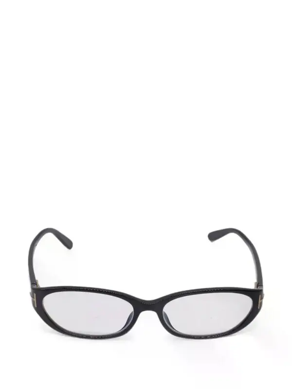 TOM FORD 2020s Icon Oval Frame Glasses - Black