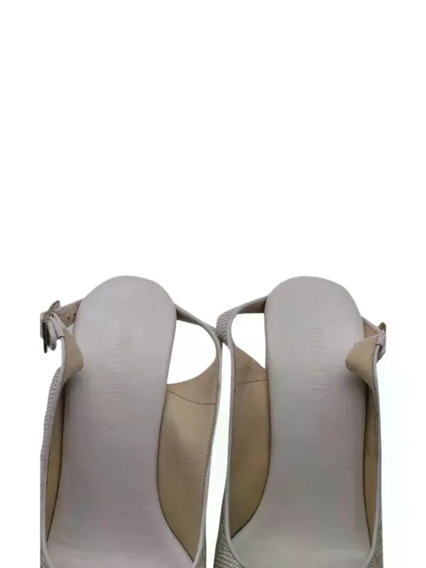 JIMMY CHOO Slingback Peep-toe Wedge Sandals