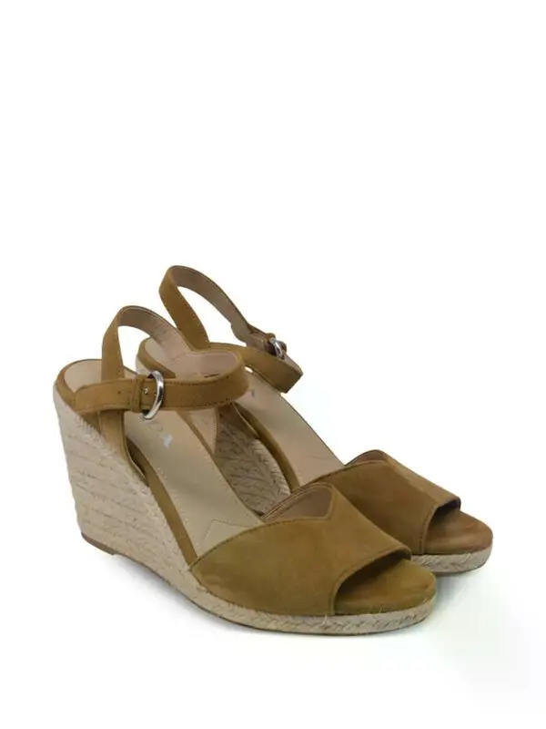 Prada Wedge Espadrille Sandals