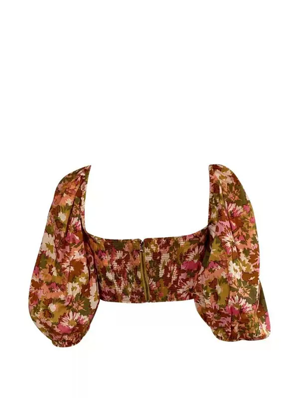 Zimmermann Floral-print Crop Top