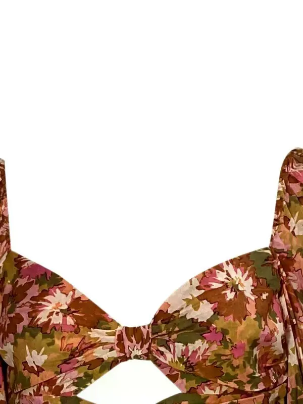 Zimmermann Floral-print Crop Top