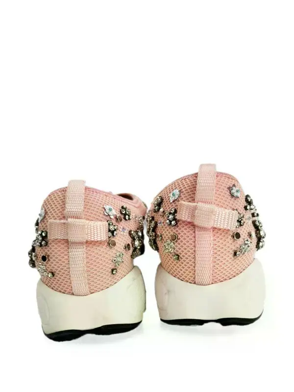 Dior Fusion Crystal-embellished Sneakers - Pink