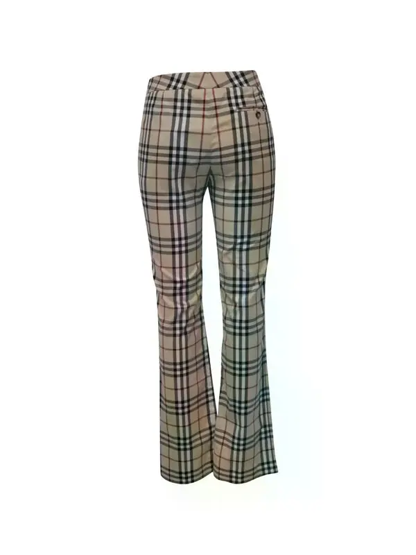 Burberry Check Flared Trousers