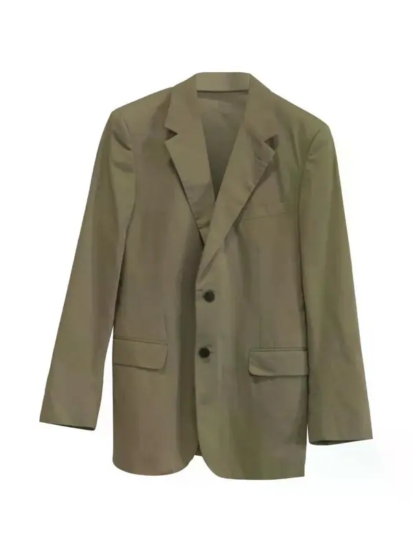 Prada Single-breasted Cotton Jacket - Neutrals