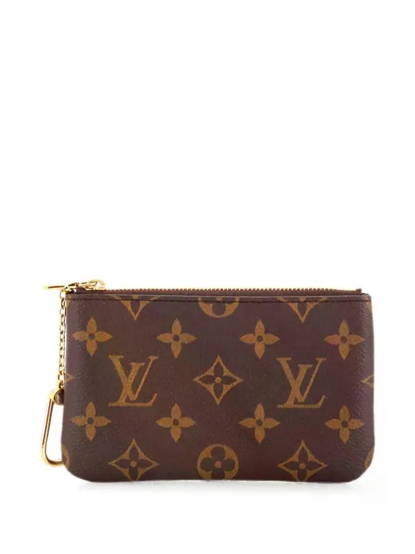 LOUIS VUITTON Key Monogram Canvas Small Pouch - Brown