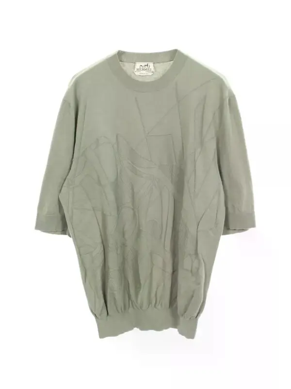 Hermès Cotton Selles En Fragments Sweater - Grey