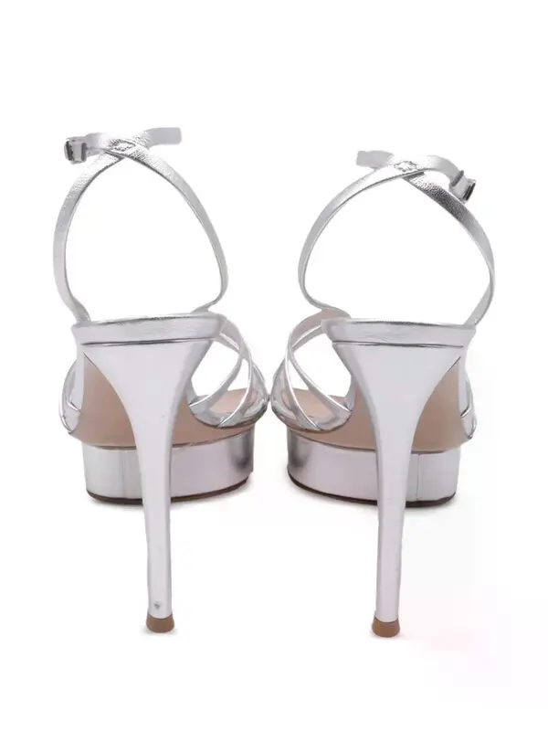 GIANVITO ROSSI Leather Strappy Platform High Stiletto Heel Sandals