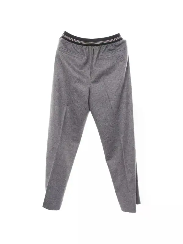 Miu Miu 2010s Straight-leg Trousers - Grey