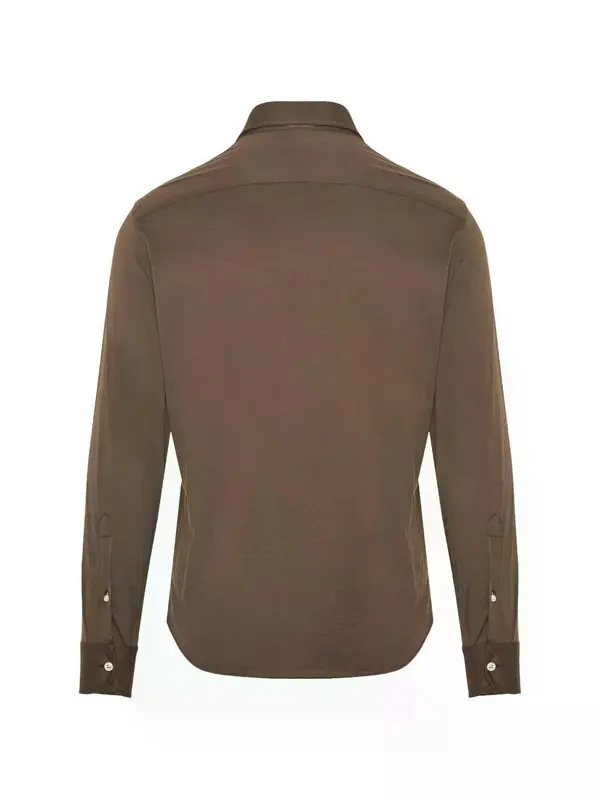 SONRISA Long-sleeve Button-up Shirt - Brown