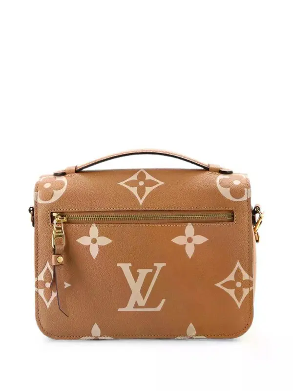 LOUIS VUITTON Pochette Metis Monogram Empreinte Giant Crossbody Bag - Brown