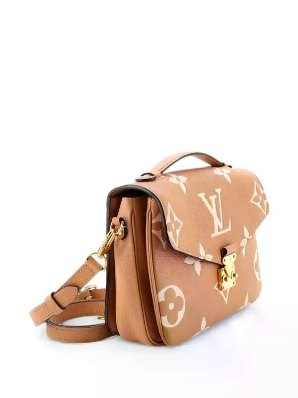 LOUIS VUITTON Pochette Metis Monogram Empreinte Giant Crossbody Bag - Brown