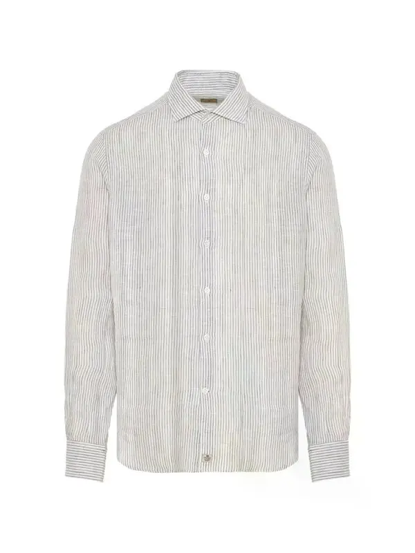 SONRISA Striped Long-sleeve Shirt - White
