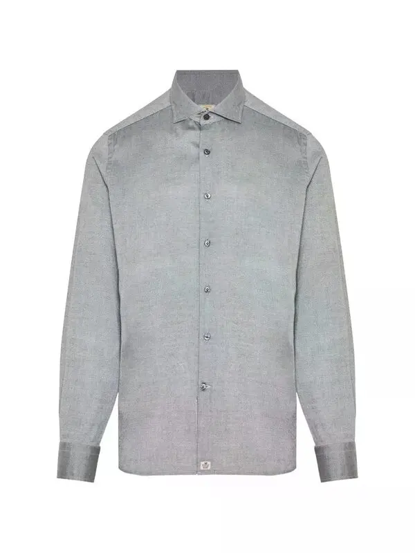 SONRISA Twill-weave Long-sleeve Shirt - Grey