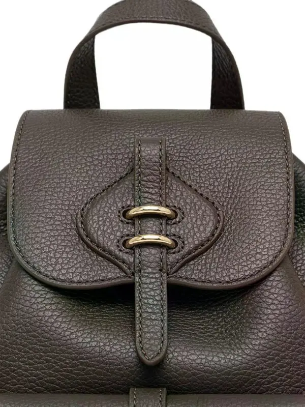 COCCINELLE Medium Mavery Pocket Pebbled Leather Multi-pocket Backpack