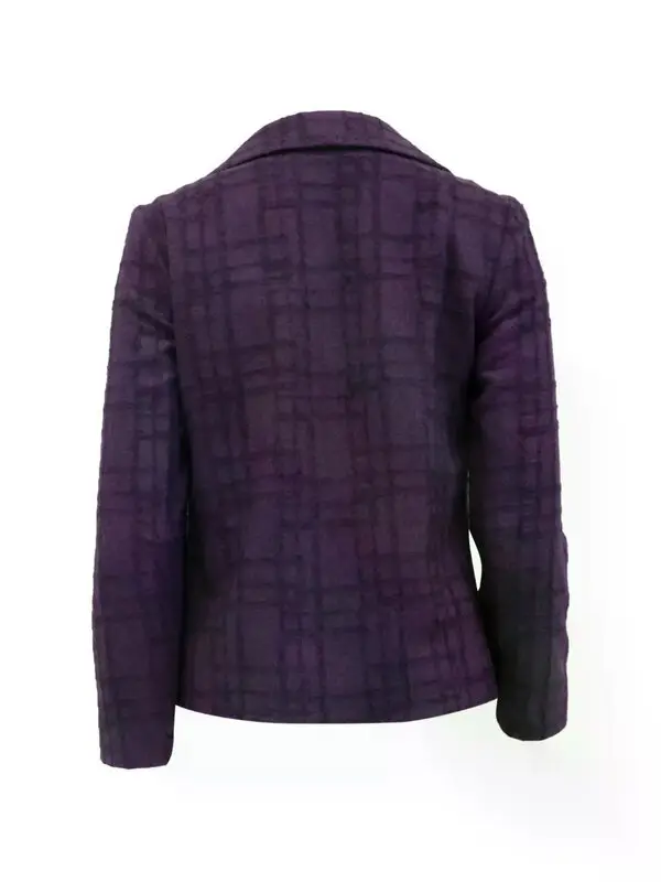 Etro 2010s Double-breasted Plaid Jacket