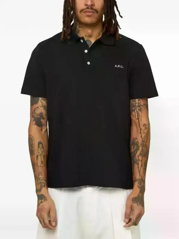 A.p.c. Logo-print Cotton Polo Shirt