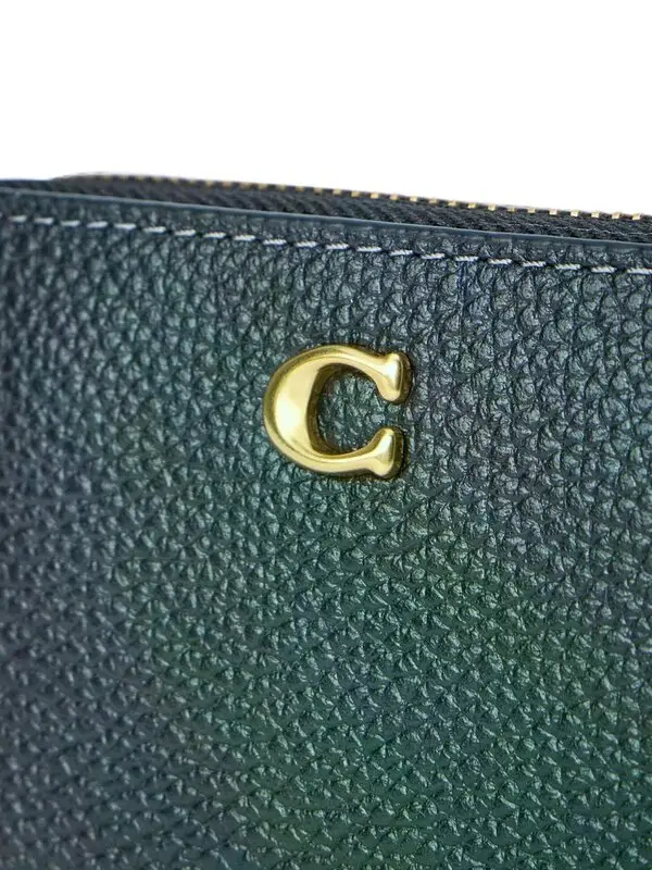 COACH Pebbled Leather Zip-around Wallet