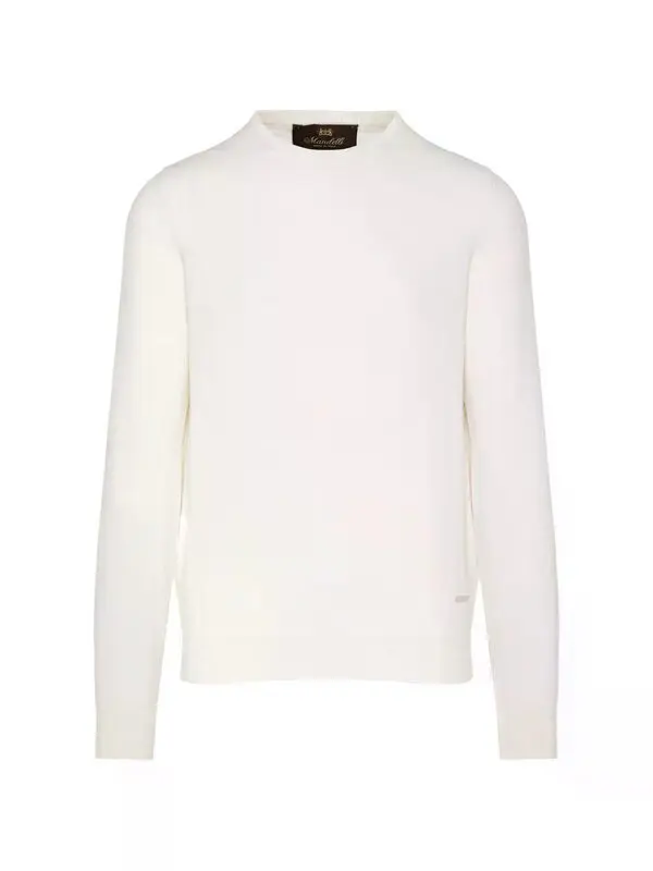 MANDELLI Logo-plaque Sweater - Neutrals