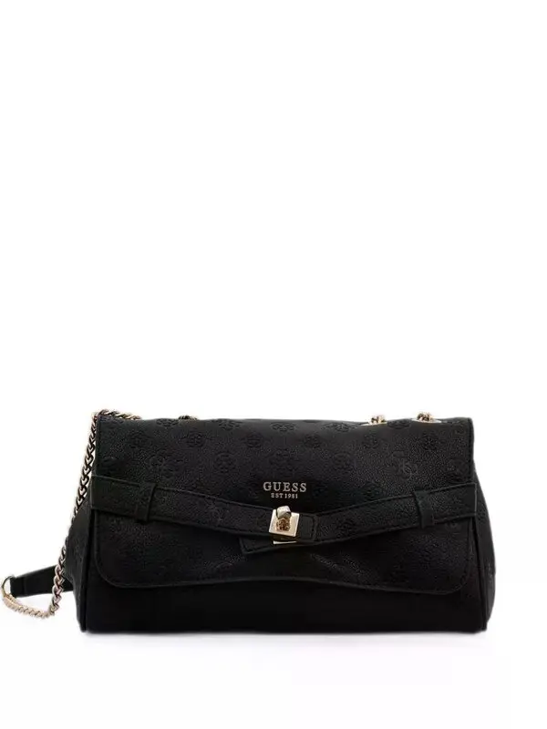 Guess Ella Twist-lock Shoulder Bag - Black