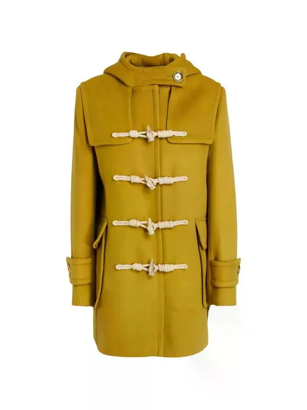 Zimmermann Hooded Toggle-fastening Coat - Yellow
