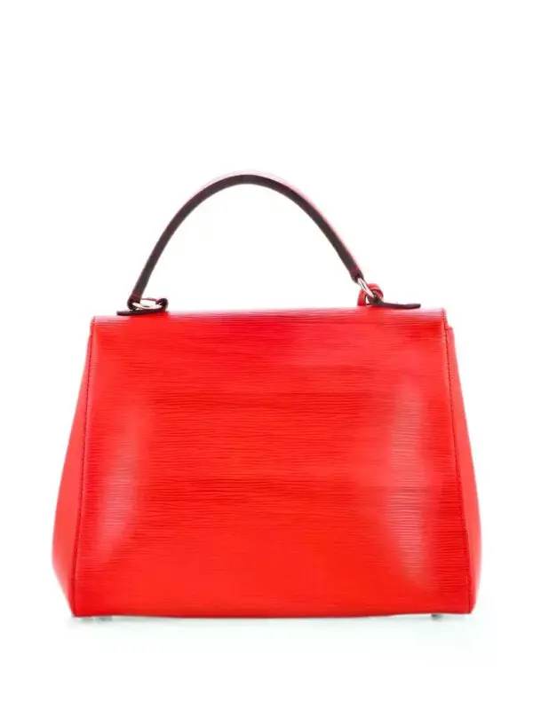 LOUIS VUITTON Cluny Top Handle Bag Epi Leather Mm Satchel - Red