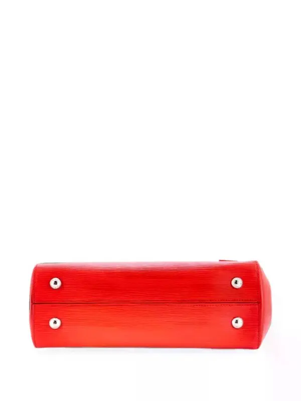 LOUIS VUITTON Cluny Top Handle Bag Epi Leather Mm Satchel - Red