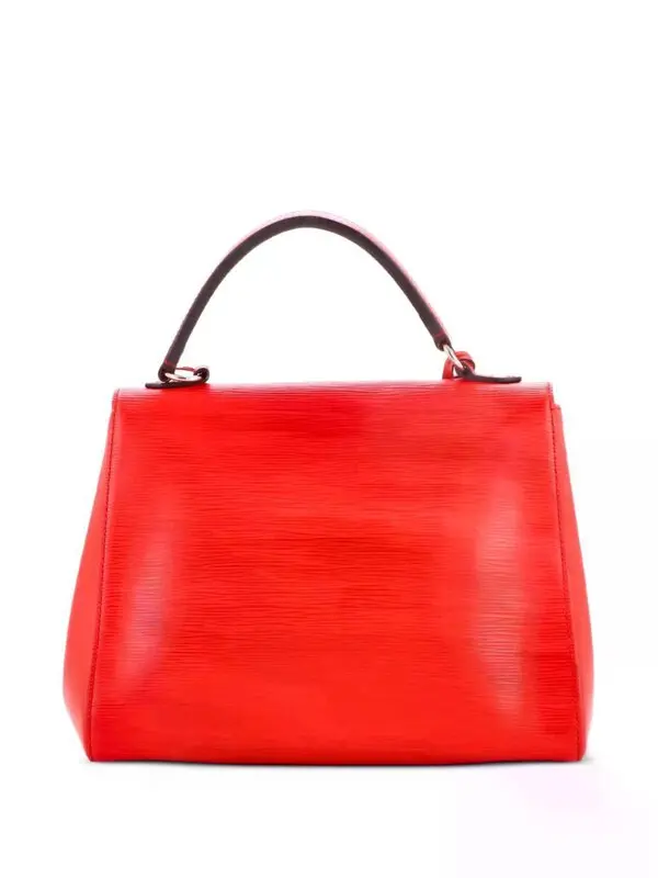 LOUIS VUITTON Cluny Top Handle Bag Epi Leather Mm Satchel - Red