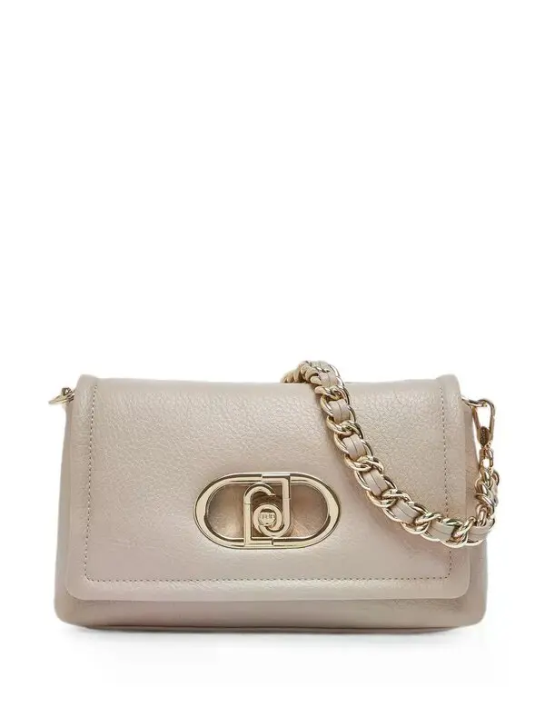 Liu Jo Medium Baguette Shoulder Bag With Gold Tone Clasp - Neutrals