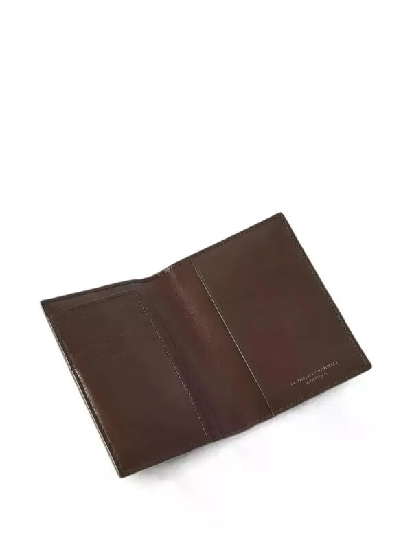 Brunello Cucinelli Suede Passport Holder