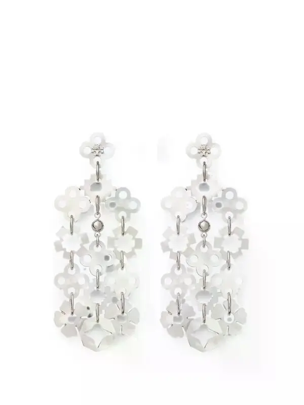 Tory Burch Forget Me Not Chandelier Earrings - Silver