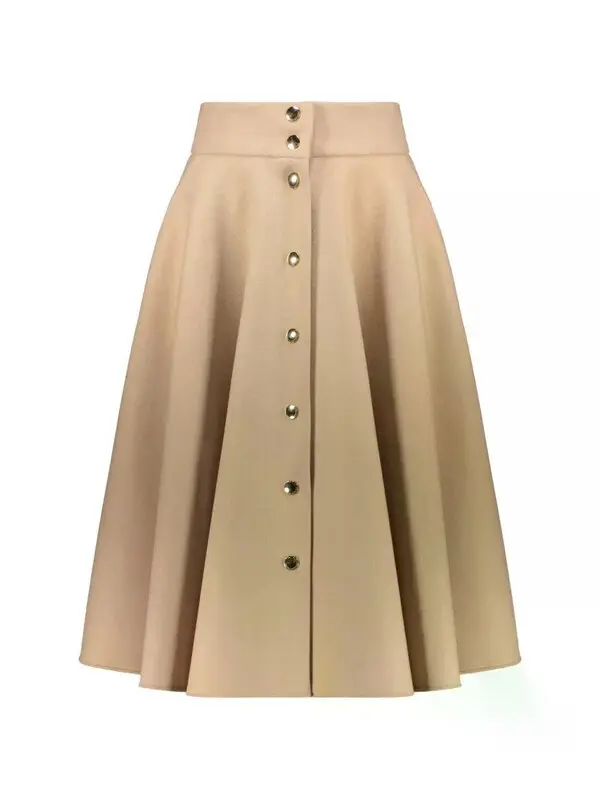 Red Valentino Button-up Midi Skirt