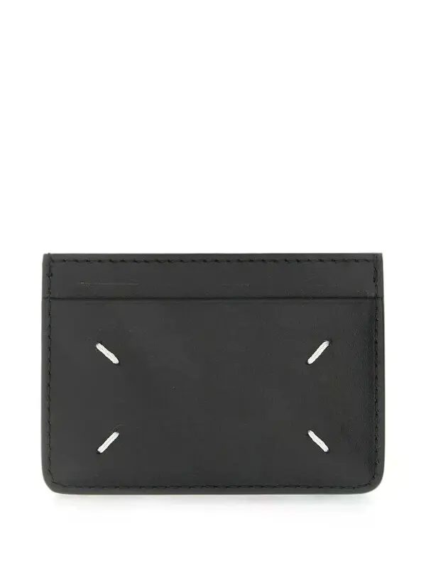 MAISON MARGIELA Four Stitches Calf Leather Cardholder - Black