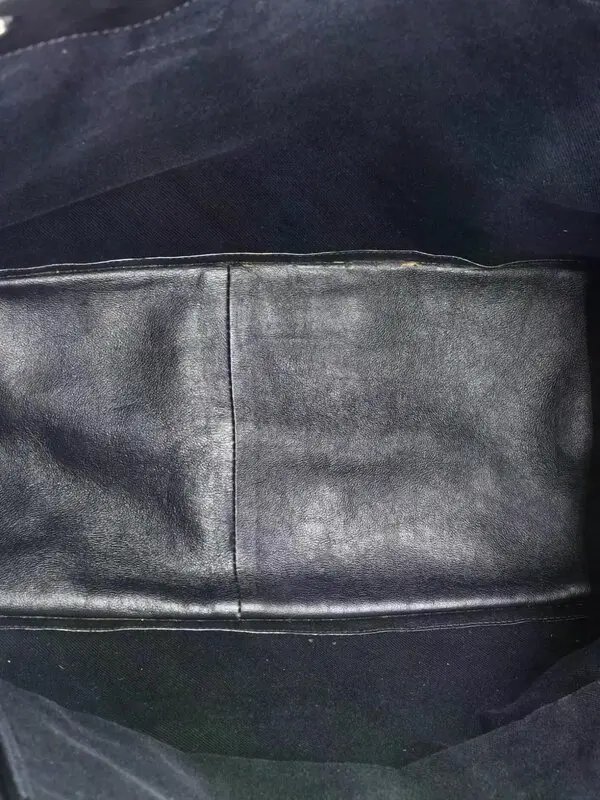 Saint Laurent Rive Gauche Leather Tall Tote Bag