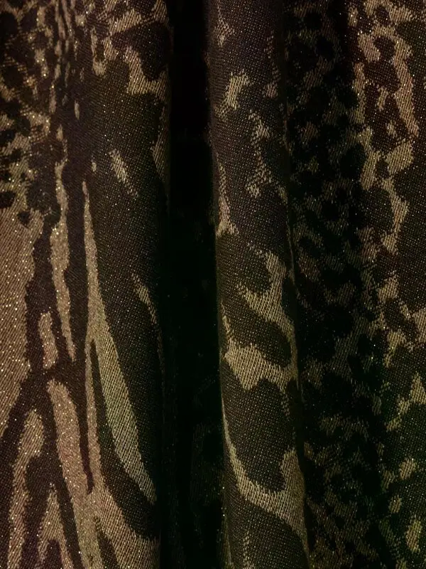 Joseph Ribkoff Animal-print Fringed Scarf - Brown