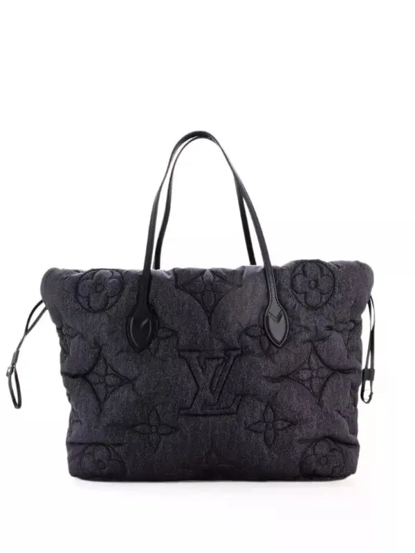 LOUIS VUITTON Neverfull Inside Out Monogram Puffygram Mm Shoulder Bag - Black