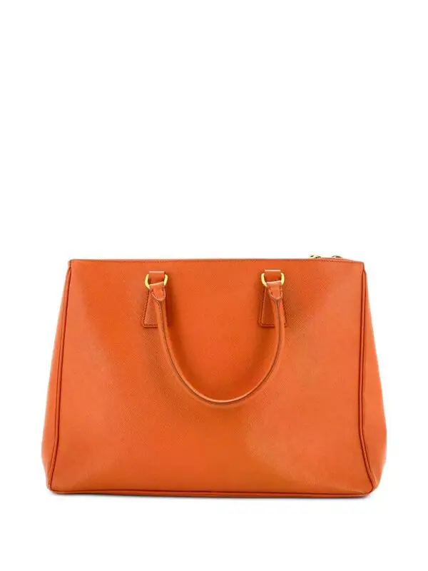 Prada Saffiano Leather Large Tote Bag - Orange