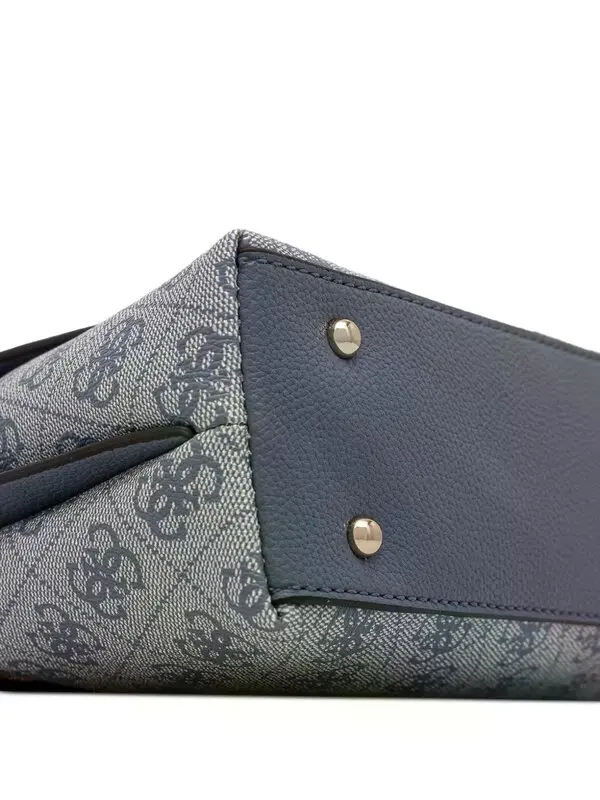 Guess Lindsey Monogram Chain-link Crossbody Bag - Blue