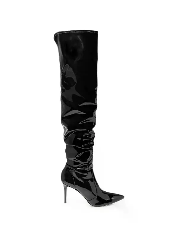 GIANVITO ROSSI Eva Pointed-toe Boots - Black