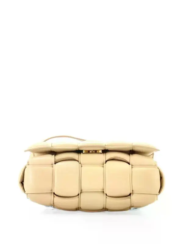Bottega Veneta Cassette Padded Maxi Leather Crossbody Bag - Neutrals