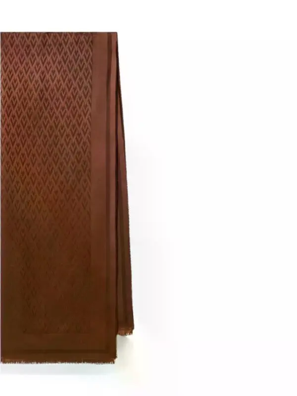Valentino Garavani Vlogo Jacquard-woven Scarf - Brown