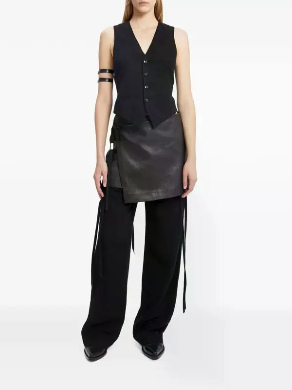 ANN DEMEULEMEESTER Double Gauze Waistcoat