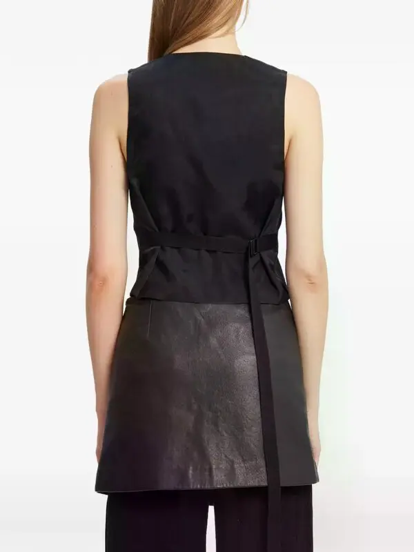 ANN DEMEULEMEESTER Double Gauze Waistcoat