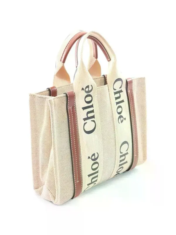 Chloé Small Woody Tote Bag - Neutrals