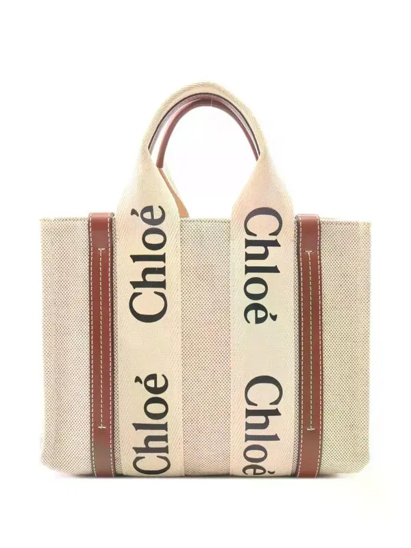 Chloé Small Woody Tote Bag - Neutrals