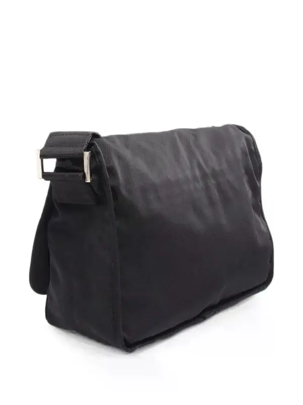 Fendi 2000s Logo-plate Shoulder Bag